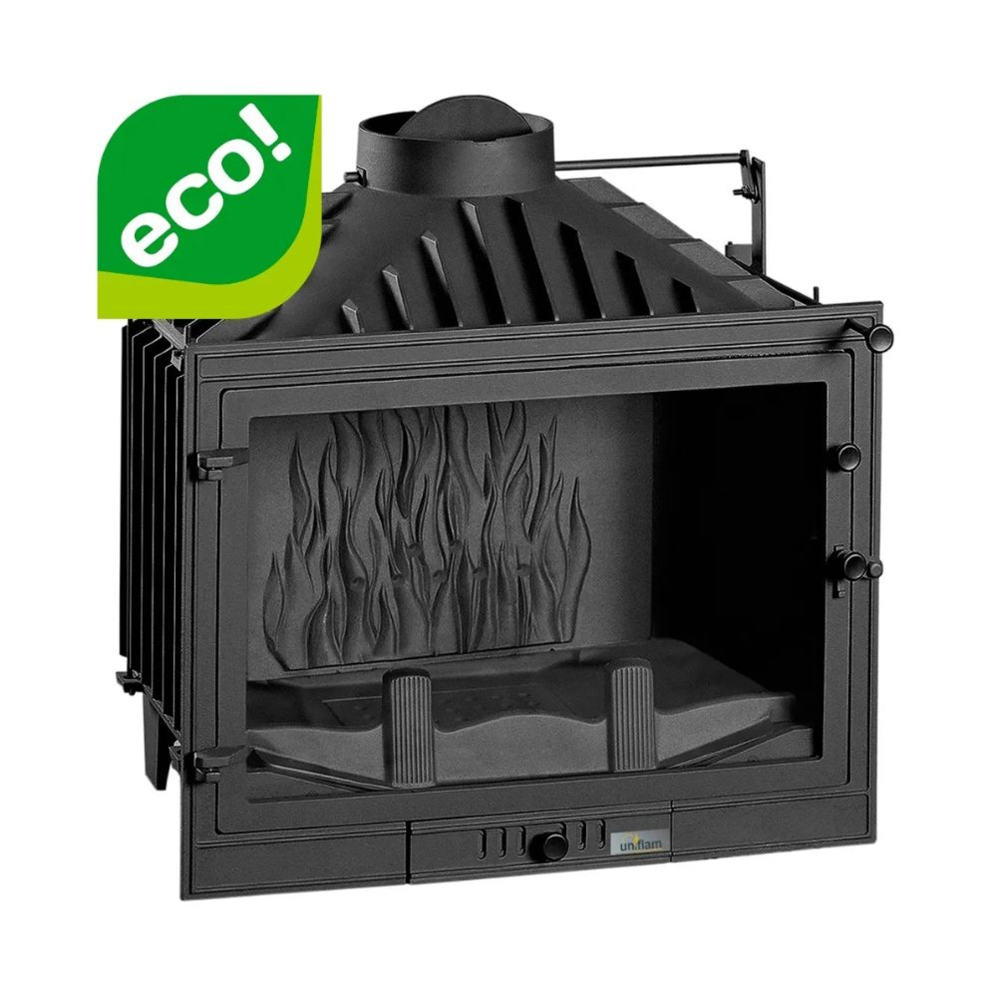 ᐉ Camini a legna UNIFLAM 700 STANDARD ECO con serranda, 10 kW | BalkanEnergy.IT