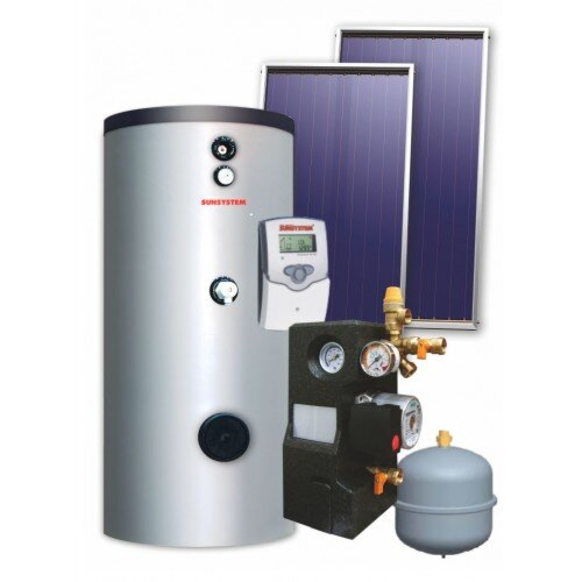 ᐉ Solar kit Sunsystem, Water heater SON 500L, Panels 5 x 2.15m² | BalkanEnergy.IT