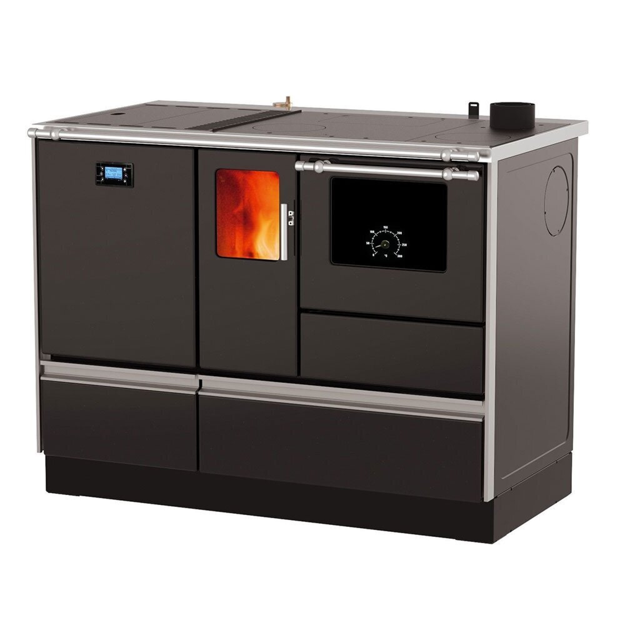 ᐉ Termostufa a Pellet con Forno Alfa Plam Alfa Term 20 Pellet, 20kW ...